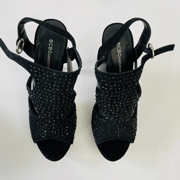 BCBG | Shoes | Women Shoes Bcbg Black Platforms 8 | Poshmark
